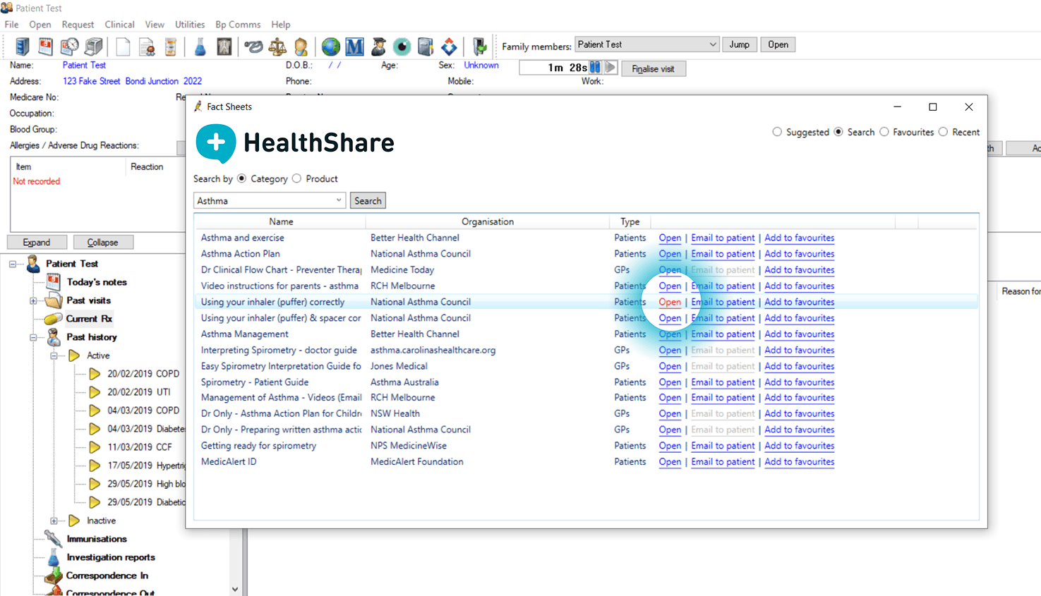 How to Guide: FactSheets by HealthShare in Best Practice