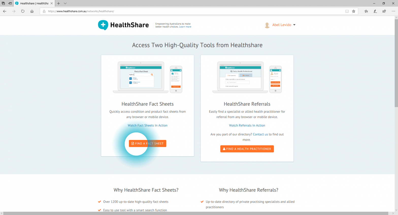 How to Guide: FactSheets by HealthShare on HealthShare.com.au